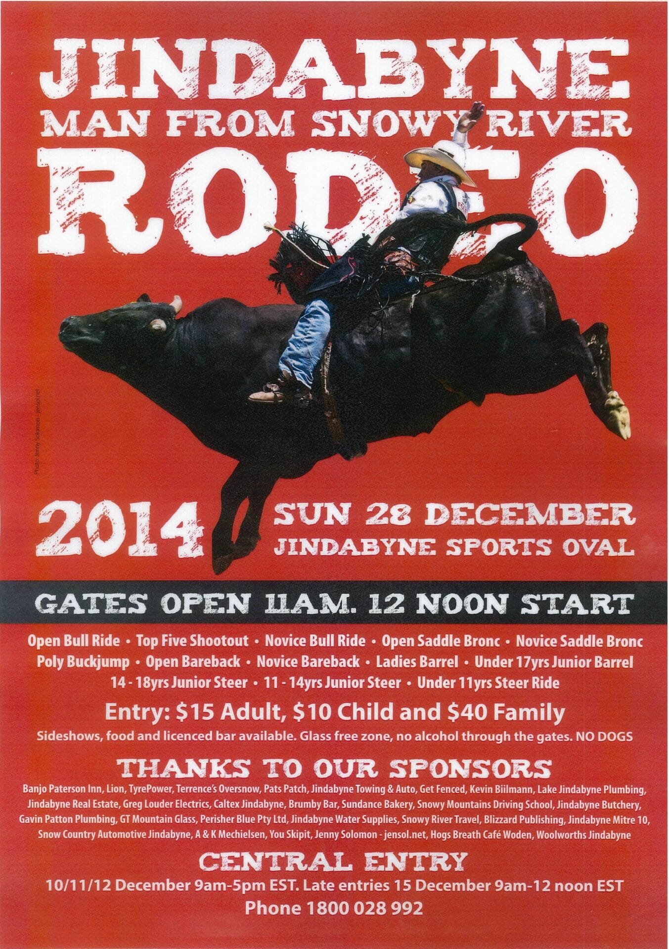 Jindabyne Rodeo Poster - Visit Cooma