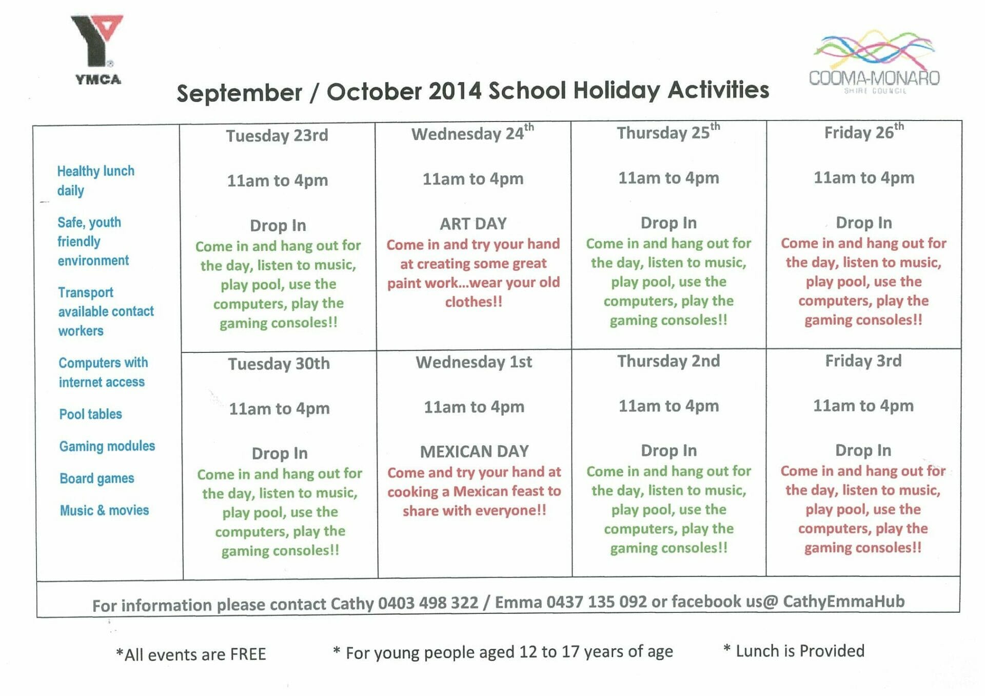 hub school holiday - Visit Cooma