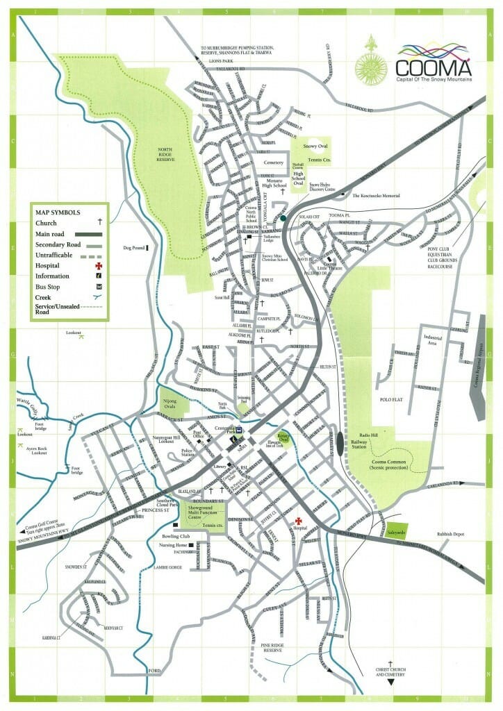 Cooma map - Visit Cooma