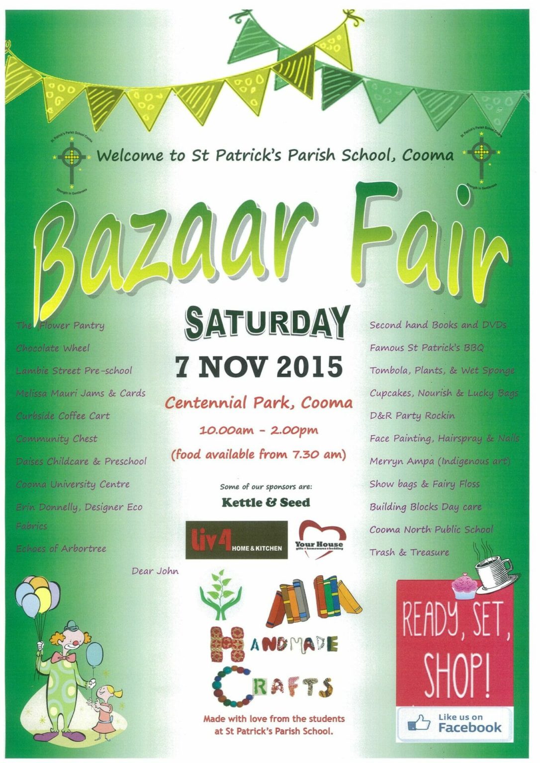 St Patrick's Parish "Bazaar Fair" - Visit Cooma