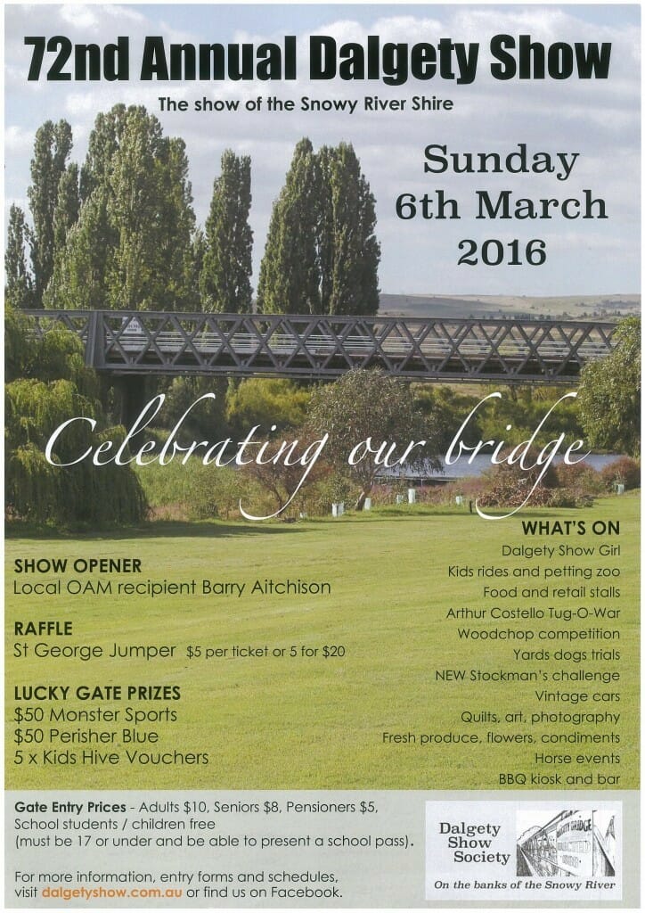 72nd Annual Dalgety Show - Visit Cooma