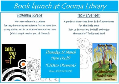 Book Launch @ Cooma Library with Rowena Evans and Rolf Svensen - Visit ...