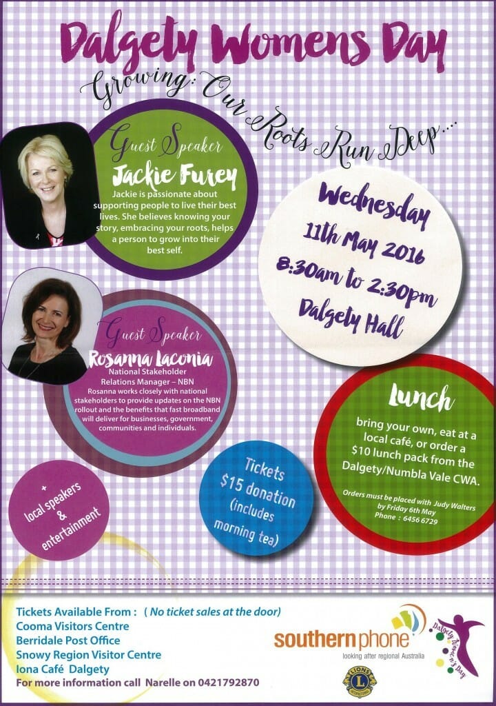 Dalgety Women's Day - Visit Cooma