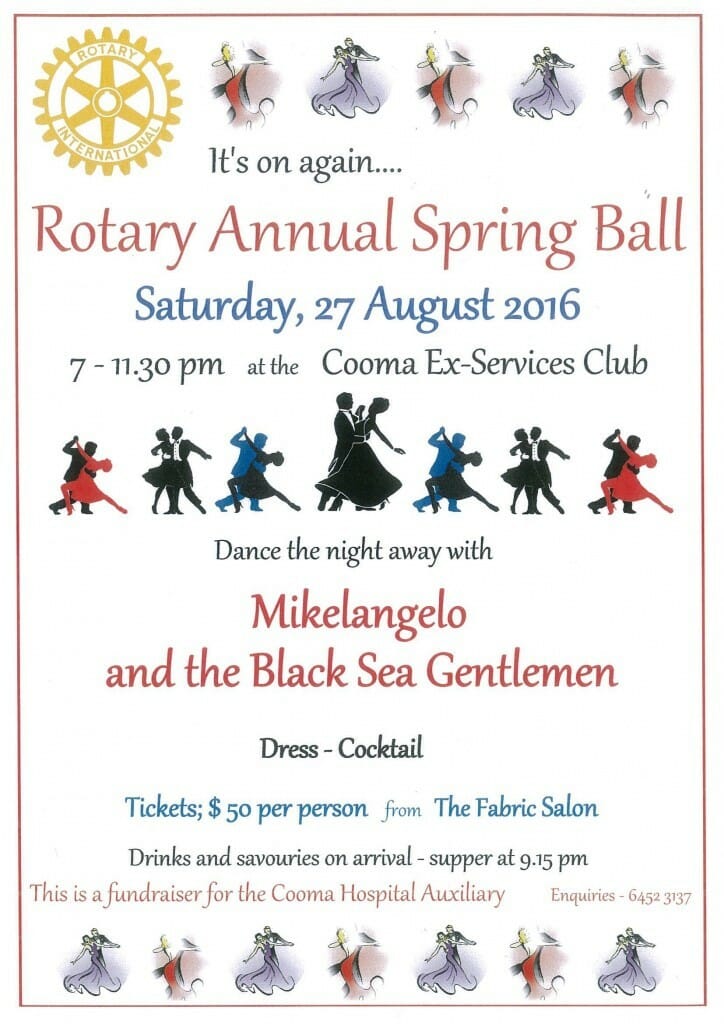 Rotary Annual Spring Ball - Visit Cooma