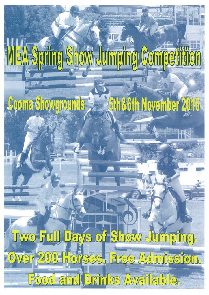 MEA Spring Show Jumping Competition - Visit Cooma