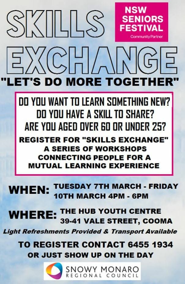 Skills Exchange "Let's Do More Together" - Visit Cooma