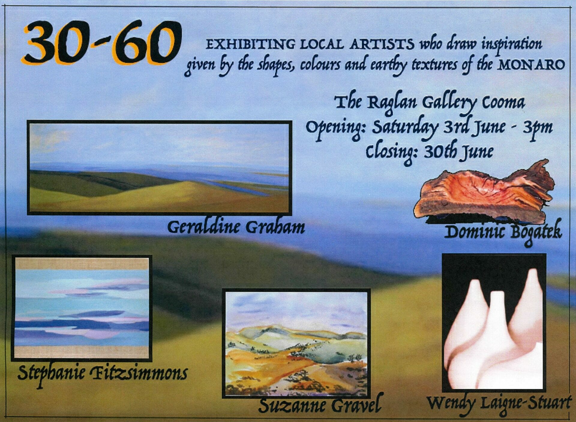 30-60 Art Exhibition at The Raglan Gallery - Visit Cooma