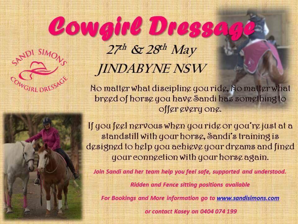 Sandi Simons Cowgirl Dressage - Visit Cooma