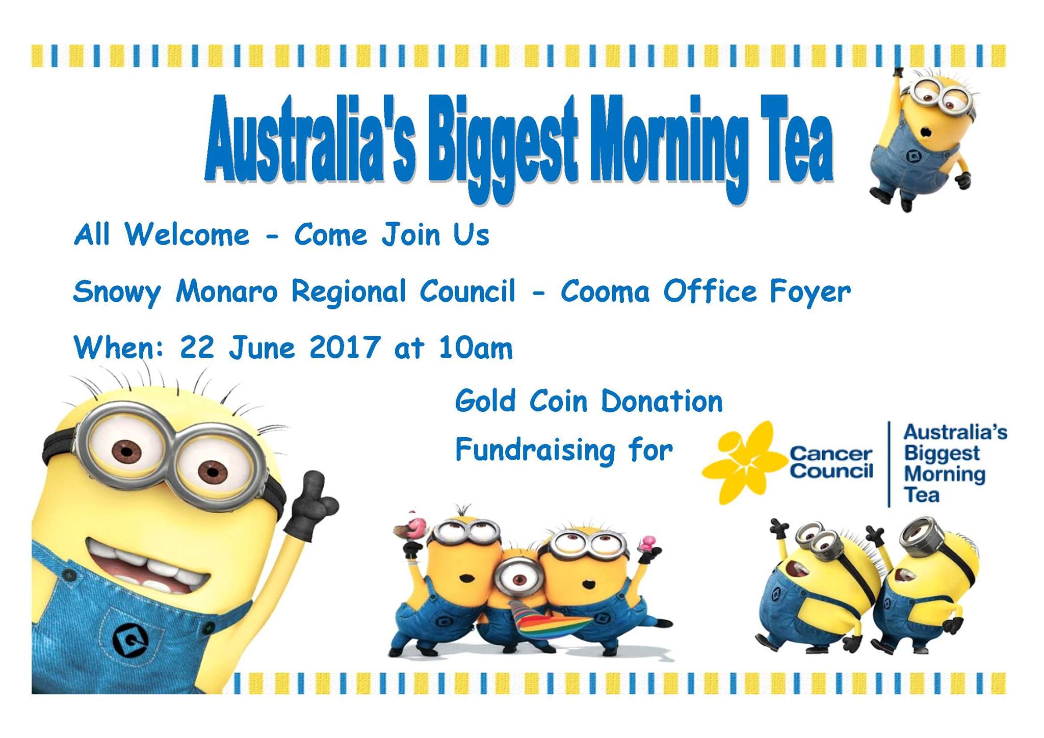 Australia's Biggest Morning Tea - Council Foyer, Cooma - Visit Cooma