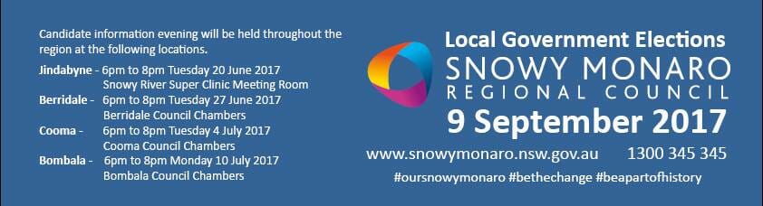 Candidate Information Sessions - Local Government Elections - Visit Cooma