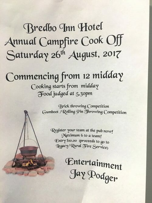 Bredbo Inn Hotel: Annual Campfire Cook Off - Visit Cooma