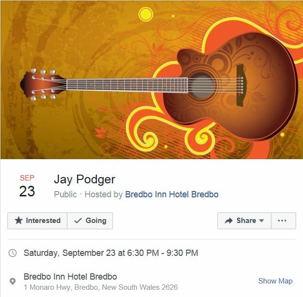 Jay Podger performing live at Bredbo Inn - Visit Cooma