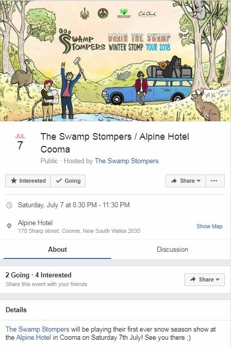 Swamp Stompers: Drain the Swamp Winter Stomp Tour, at the Alpine Hotel ...