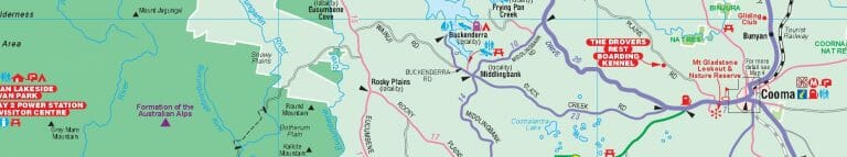 Snowy Mountains Map - Visit Cooma