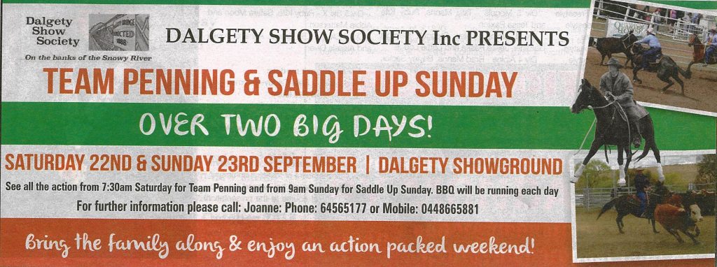 Dalgety Team Penning & Saddle Up Sunday - Visit Cooma