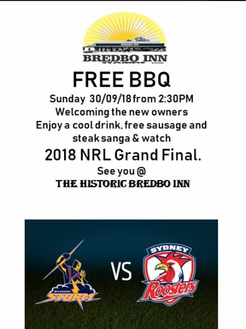 Bredbo Inn NRL BBQ and Welcome New Owners - Visit Cooma