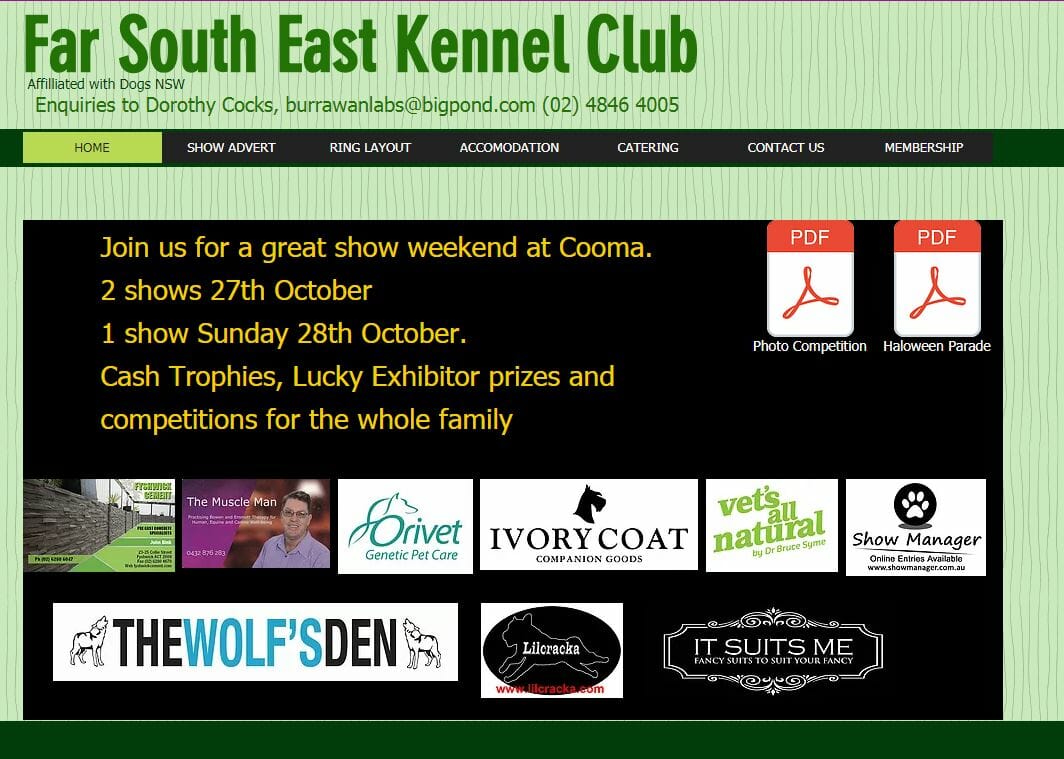 Far South East Kennel Dog Show - Visit Cooma