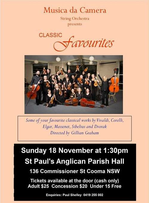 Musica da Camera string orchestra presents "Classic Favourites" in ...