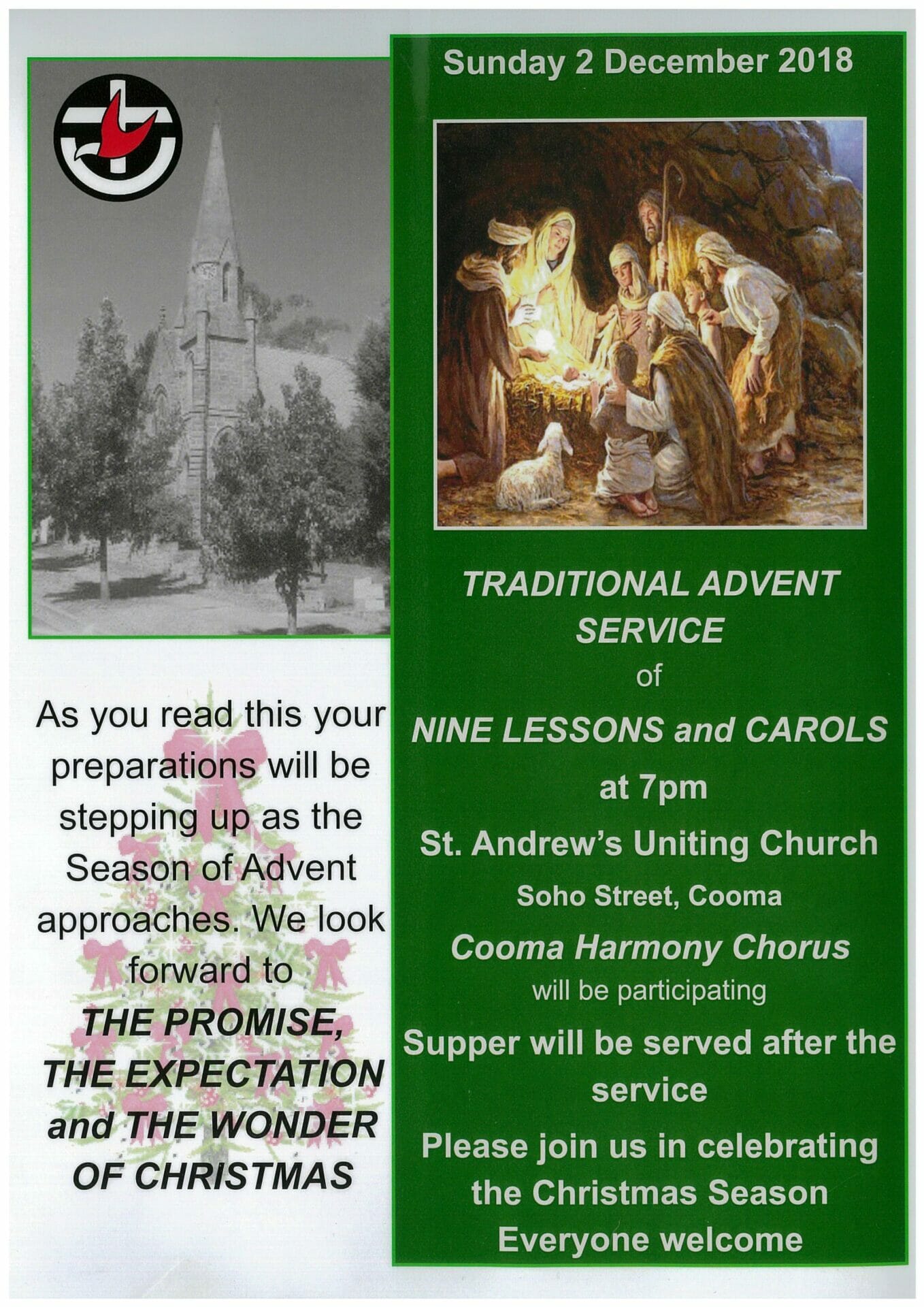 Traditional Advent Service with Cooma Harmony Chorus - Visit Cooma