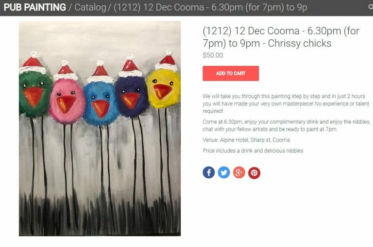 PUB PAINTING: Chrissy Chicks at the Alpine Hotel, Cooma - Visit Cooma
