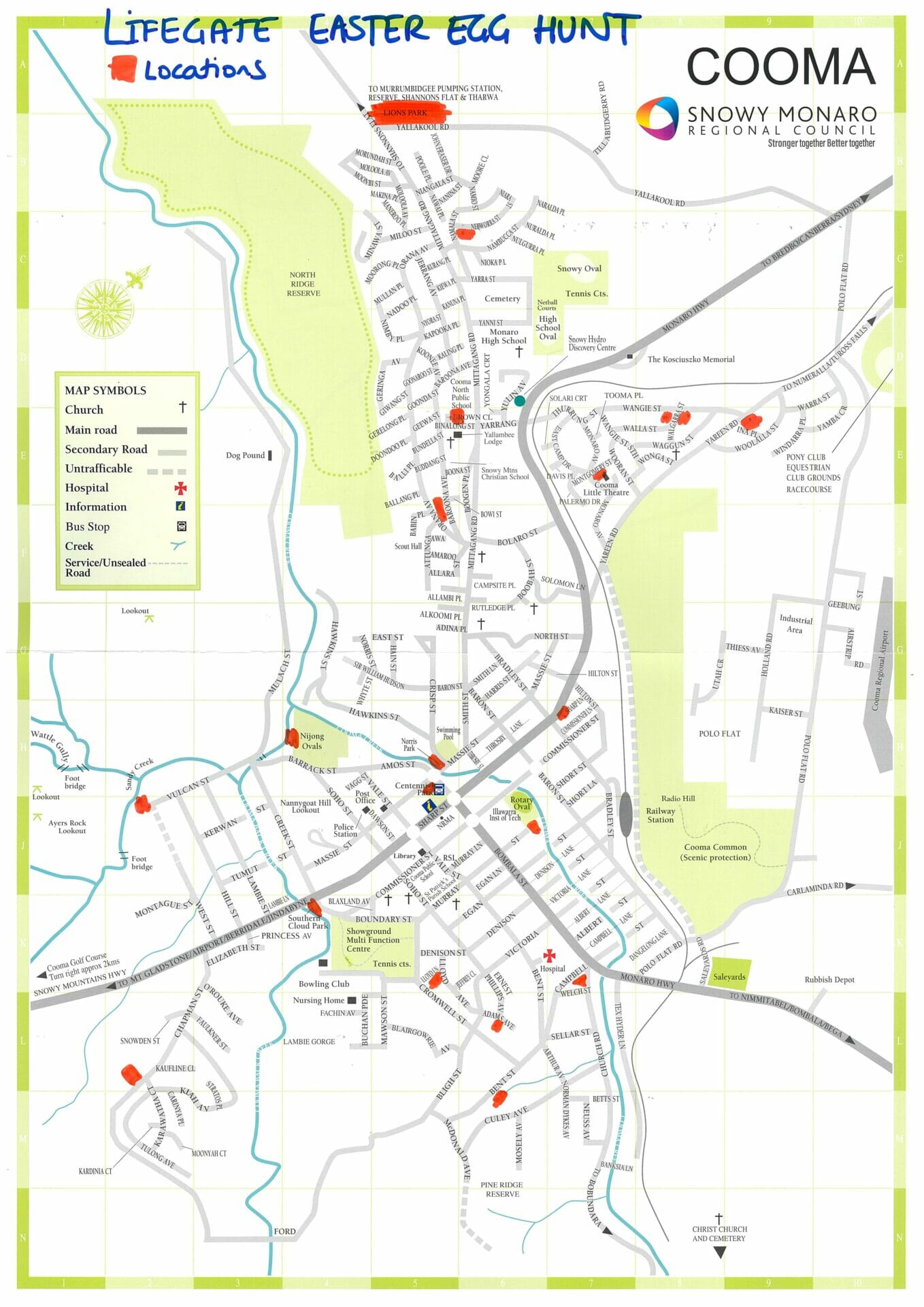 Cooma Visitors Centre - Lifegate Easter Egg Hunt 2019 - Visit Cooma