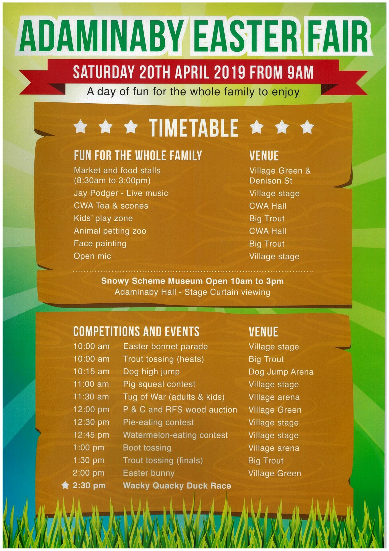 Adaminaby Easter Fair 2019 - Visit Cooma