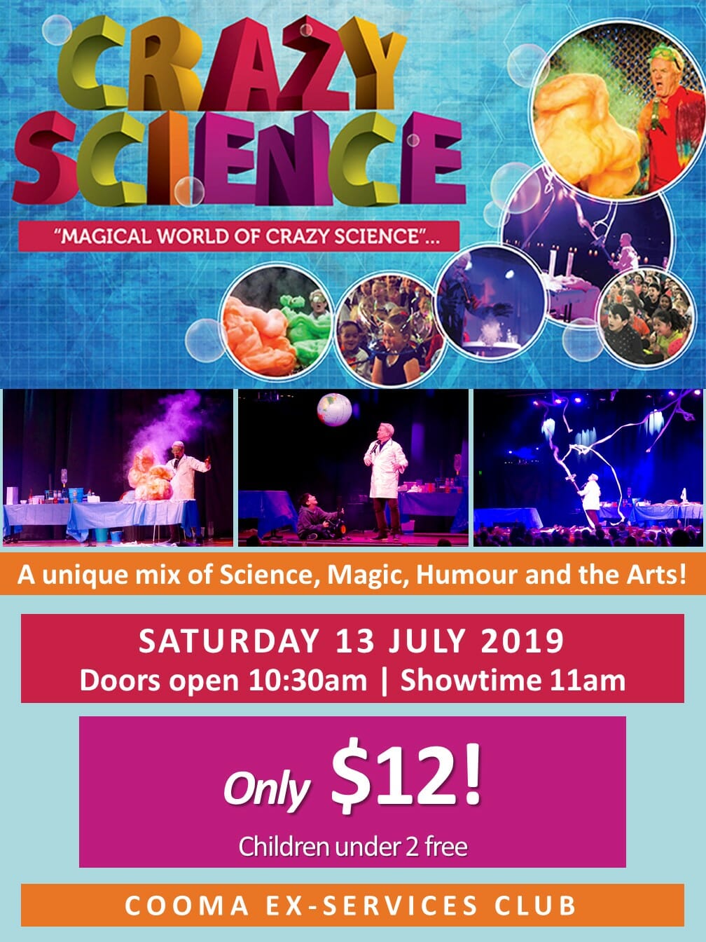 Magical world of CRAZY SCIENCE - Visit Cooma