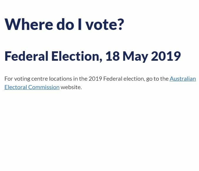 Where to vote Federal Election 2019 - Visit Cooma