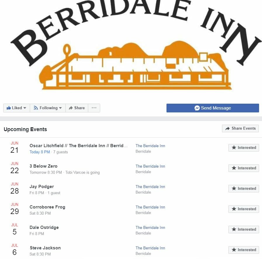 Berridale Inn Live Music Events - Visit Cooma