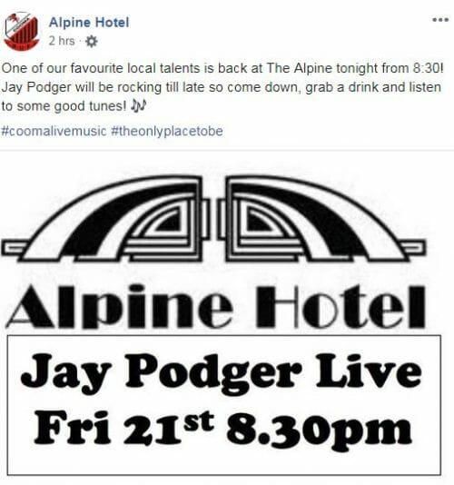 Cooma Visitors Centre - Alpine Hotel Jay Podger June 2019 - Visit Cooma