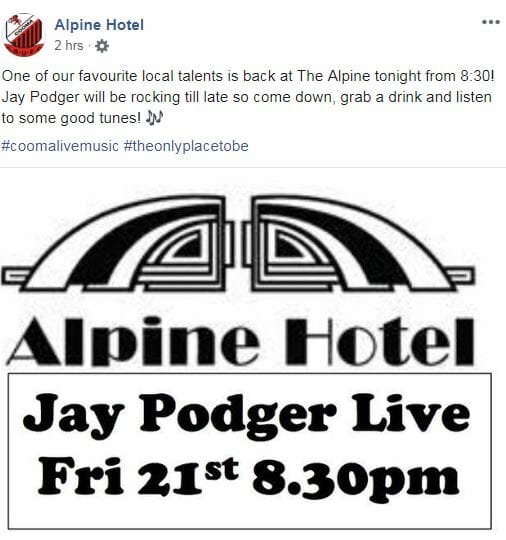 Cooma Visitors Centre - Alpine Hotel Jay Podger June 2019 - Visit Cooma