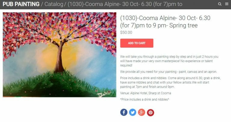 Pub Painting at the Alpine Hotel - Visit Cooma