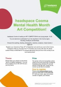 headspace art comp flyer scavenger hunt - Visit Cooma