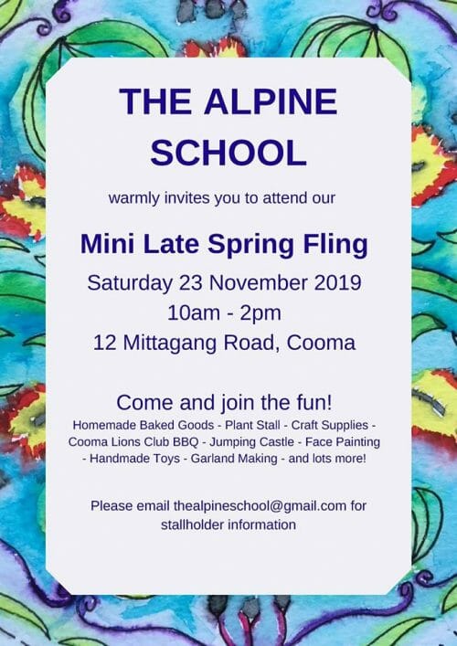 The Alpine School MINI LATE SPRING FLING - Visit Cooma