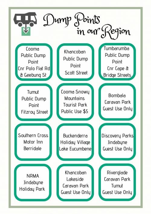 Regional Dump Points - Visit Cooma