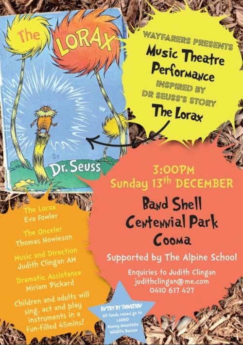 'The Lorax' Music Performance Theatre - Visit Cooma