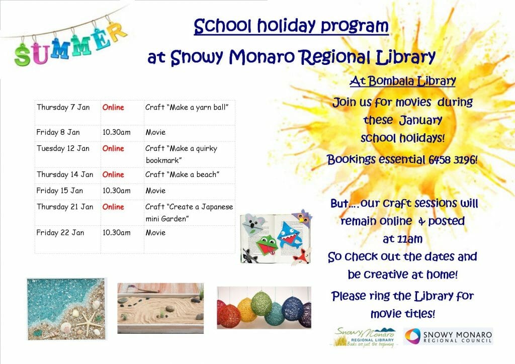Bombala Library School Holiday Program Movie - Visit Cooma