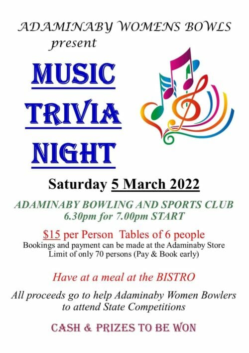 Music Trivia Night - Visit Cooma