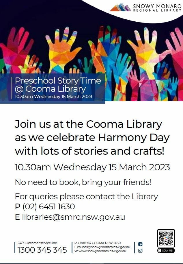 Preschool Storytime @ Cooma Library - Visit Cooma