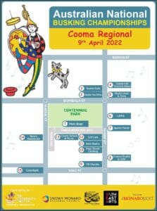 Busking Cooma map - Visit Cooma