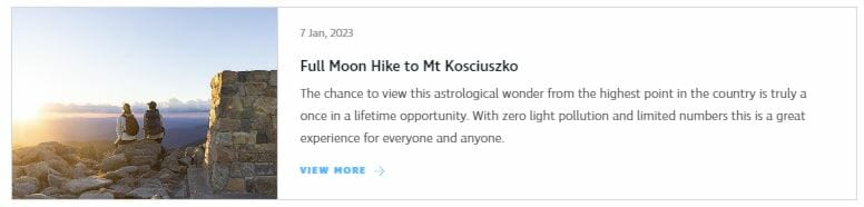 Full Moon Hike to Mt Kosciuszko - Visit Cooma