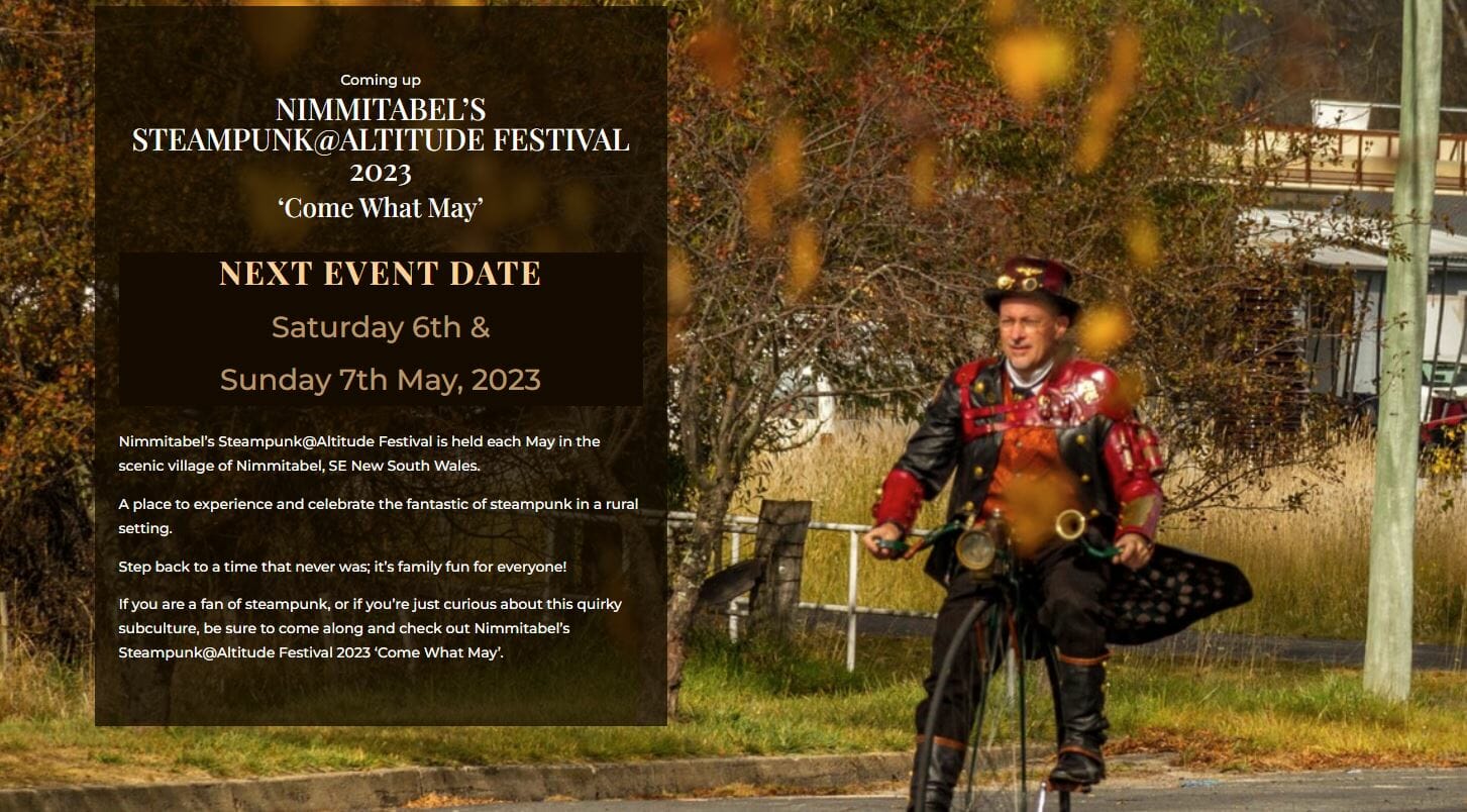 Nimmitabel Steampunk at Altitude 2023 - Visit Cooma