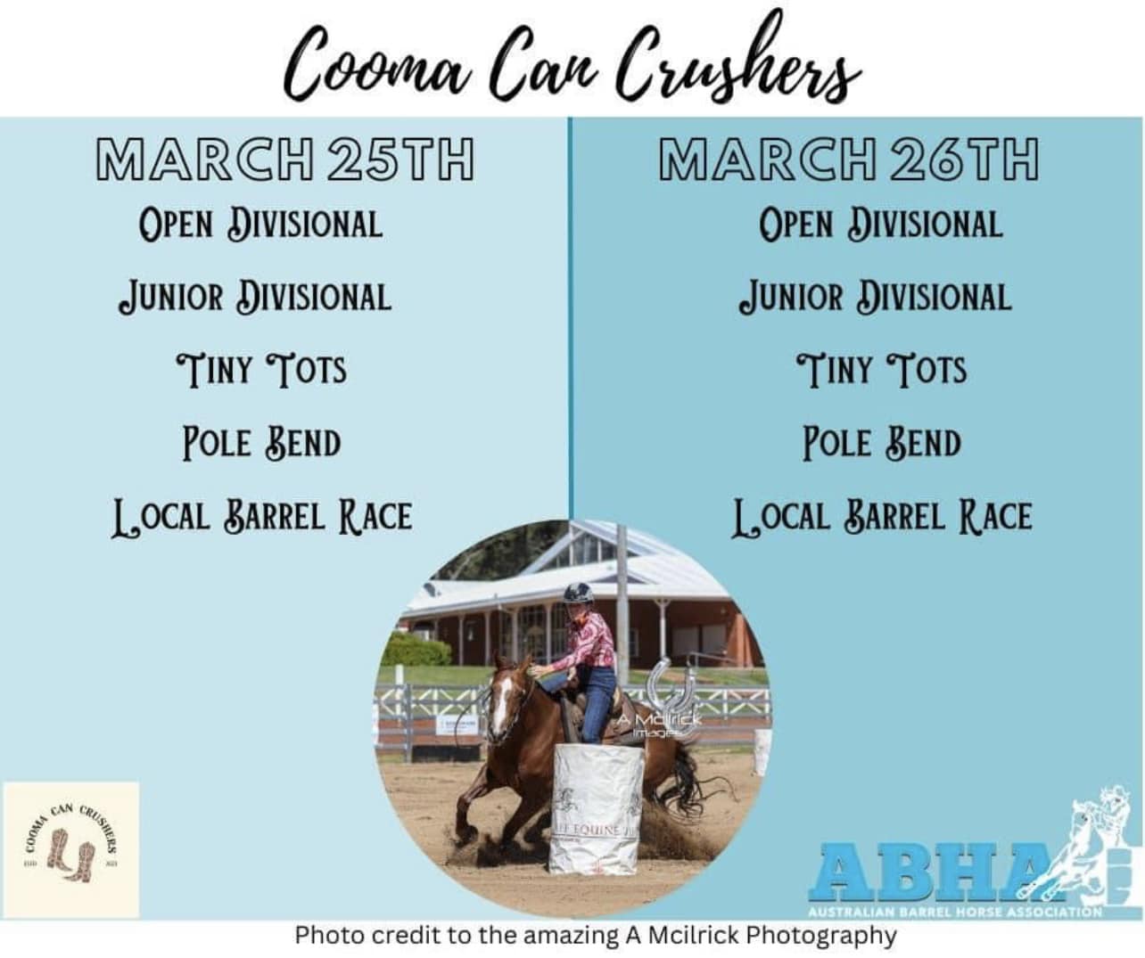 Cooma Can Crushers Barrel Racing - Visit Cooma