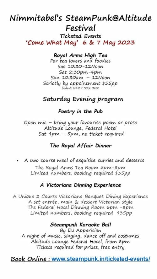 Nimmitabel Steampunk at Altitude 2023 - Visit Cooma