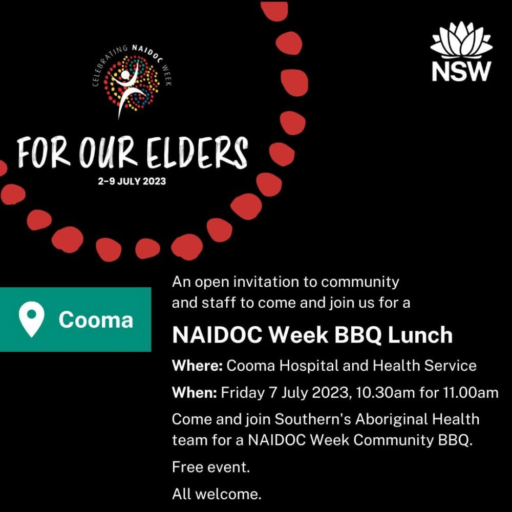 NAIDOC Week BBQ Lunch - Visit Cooma