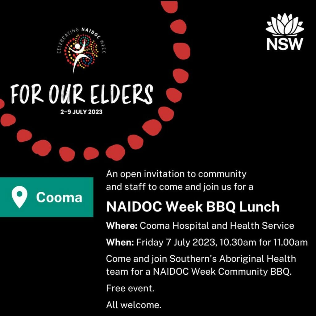NAIDOC Week BBQ Lunch - Visit Cooma