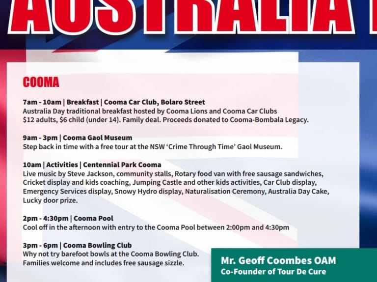 Cooma Australia Day Celebrations - Visit Cooma