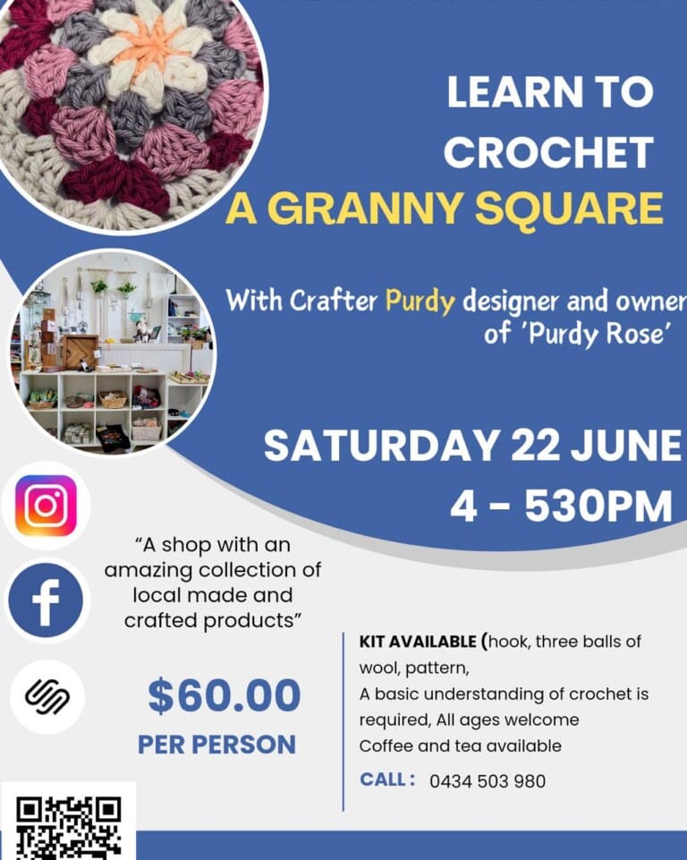Granny Square Crochet Workshop - Visit Cooma