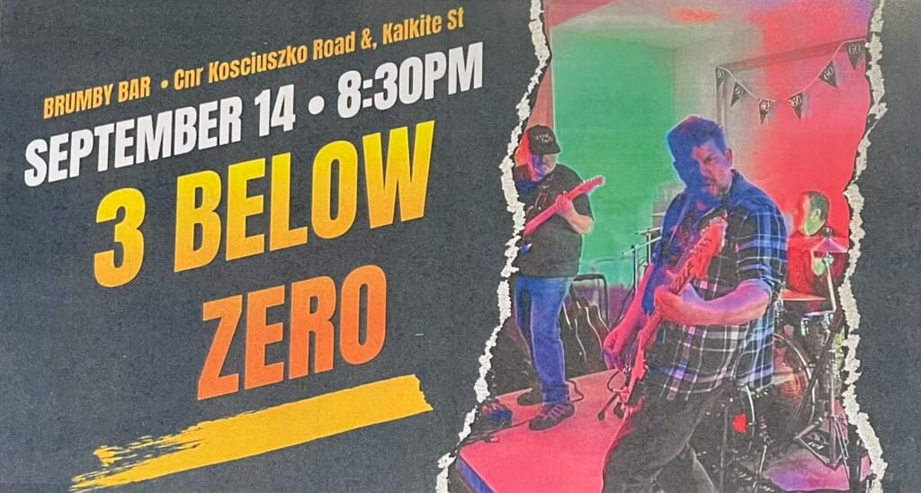 3 Below Zero Live Music - Visit Cooma