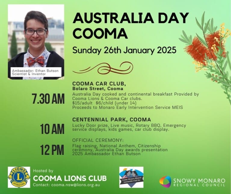 Cooma Australia Day Breakfast & Community Event - Visit Cooma